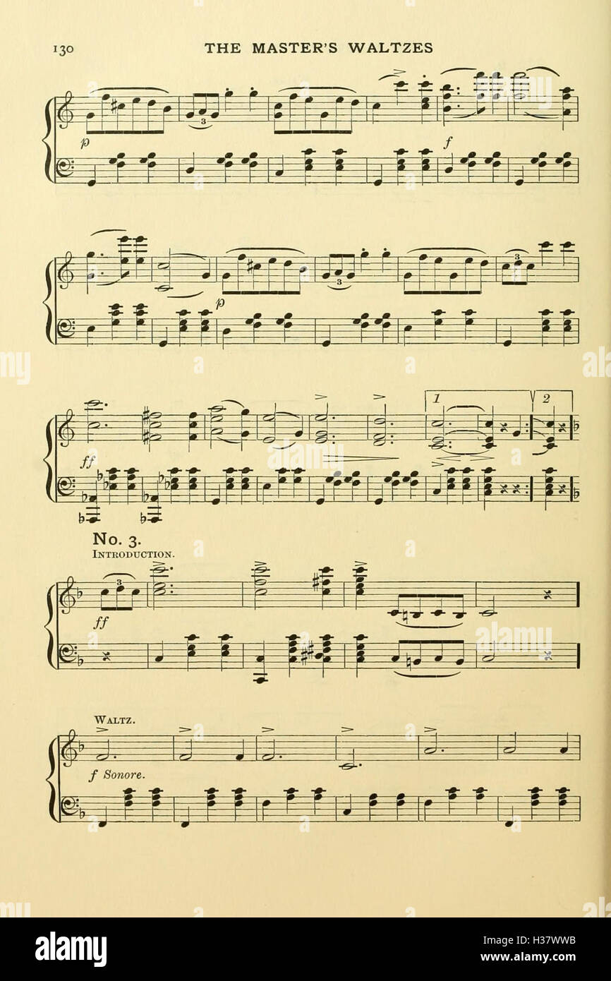 Waltz notation hi-res stock photography and images - Alamy