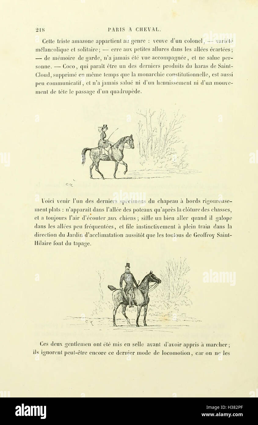 A historical examination of equestrian life in Paris, including the ...