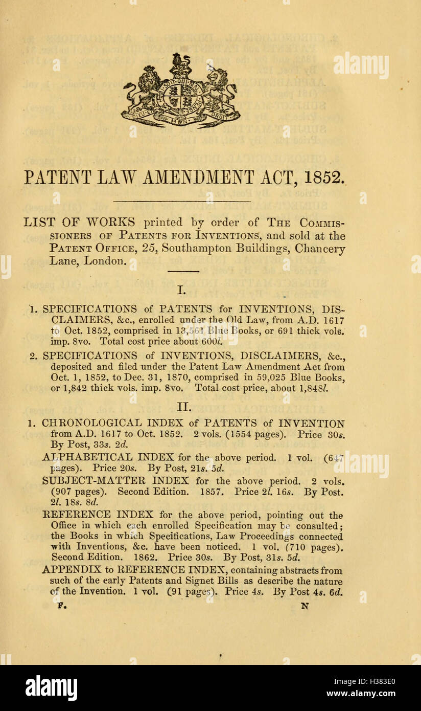 Old patents hi-res stock photography and images - Alamy