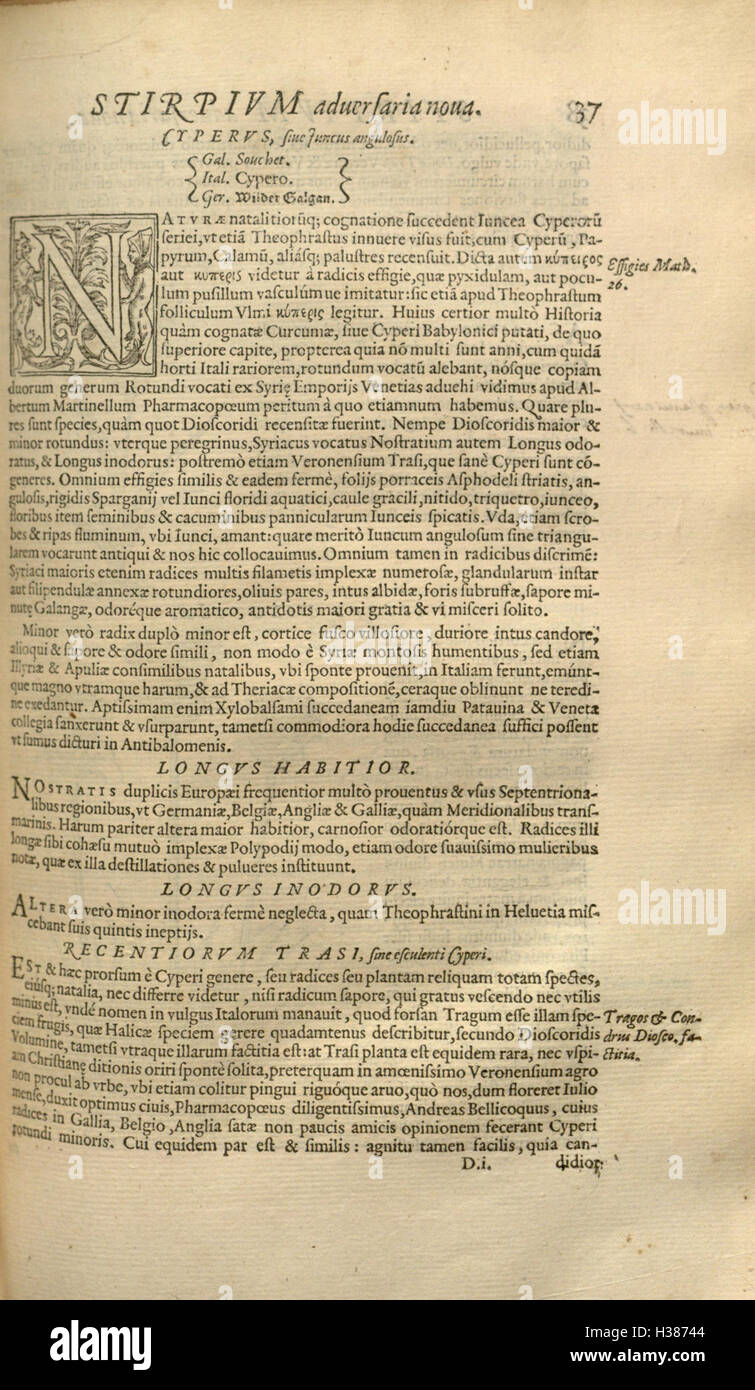 This botanical work by John Ray focuses on the history and ...