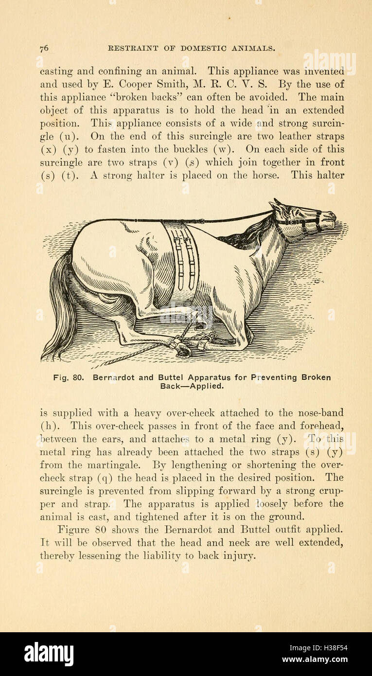 This text addresses methods for the safe and humane restraint of ...