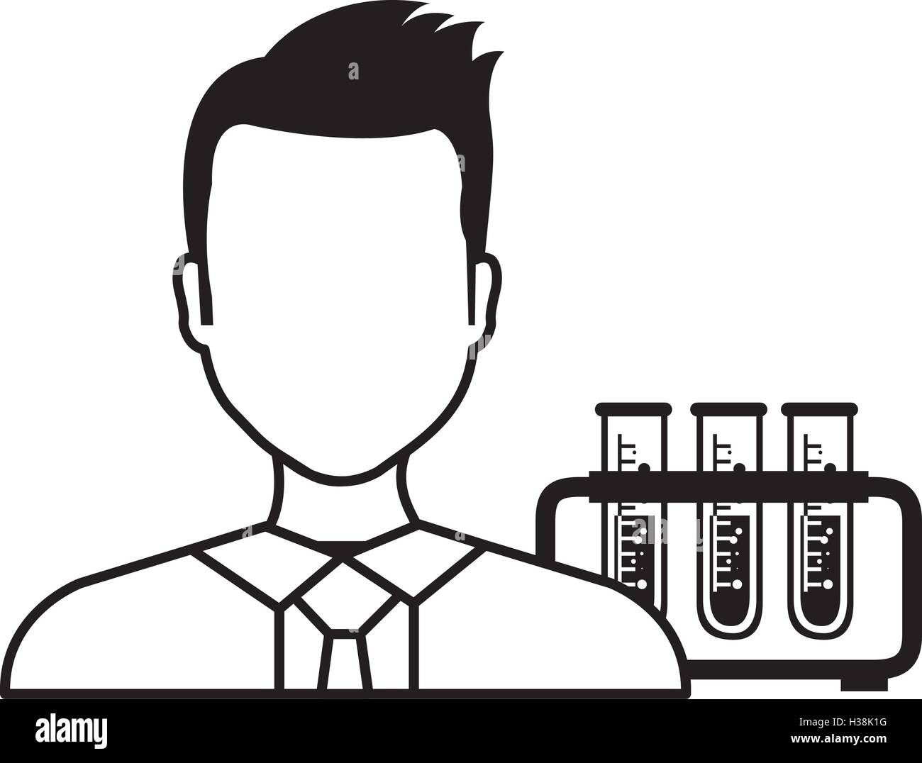 avatar man laboratory doctor Stock Vector Image & Art - Alamy