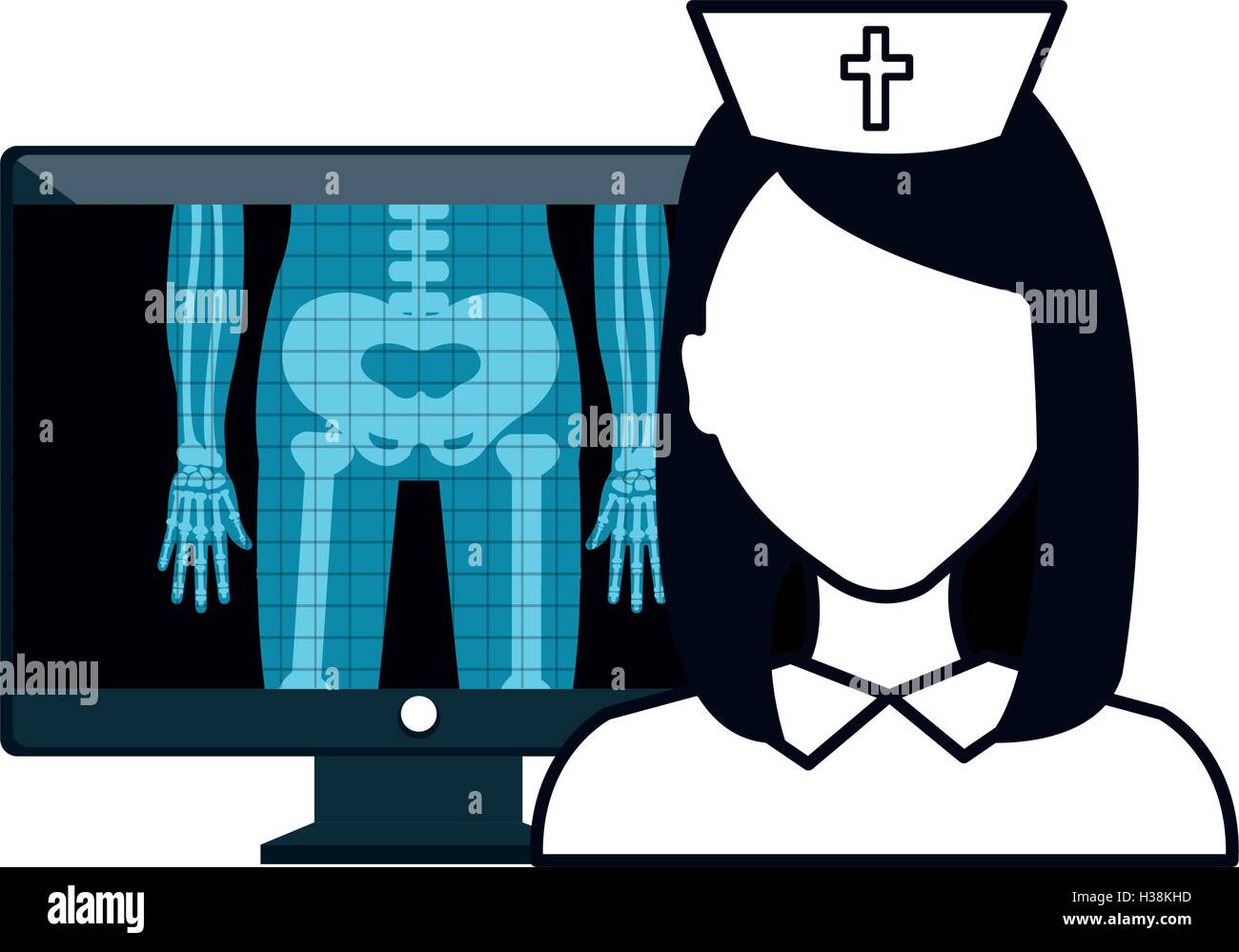 x ray and avatar nurse Stock Vector Image & Art - Alamy