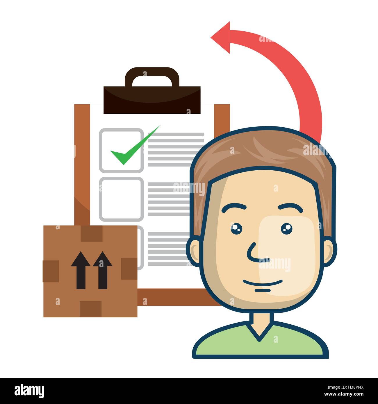 avatar man delivery design Stock Vector Image & Art - Alamy