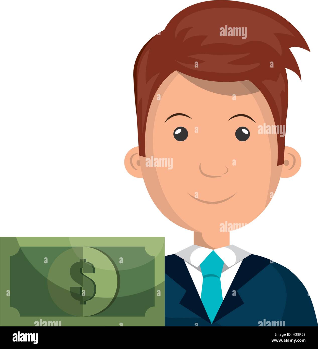 avatar man and money bill Stock Vector Image & Art - Alamy