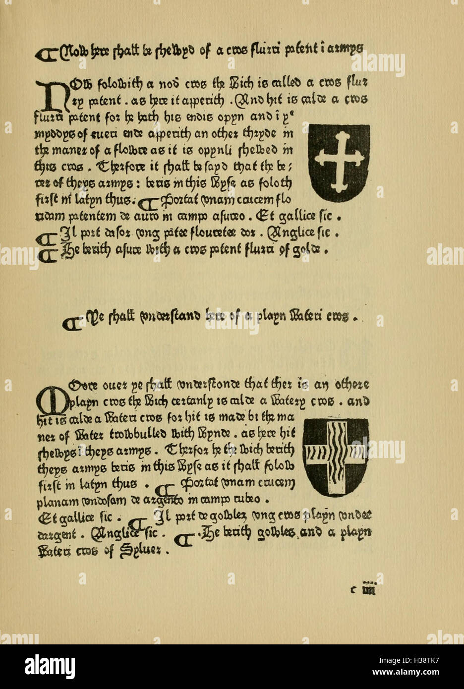 The boke of Saint Albans (Page 151) BHL191 Stock Photo - Alamy