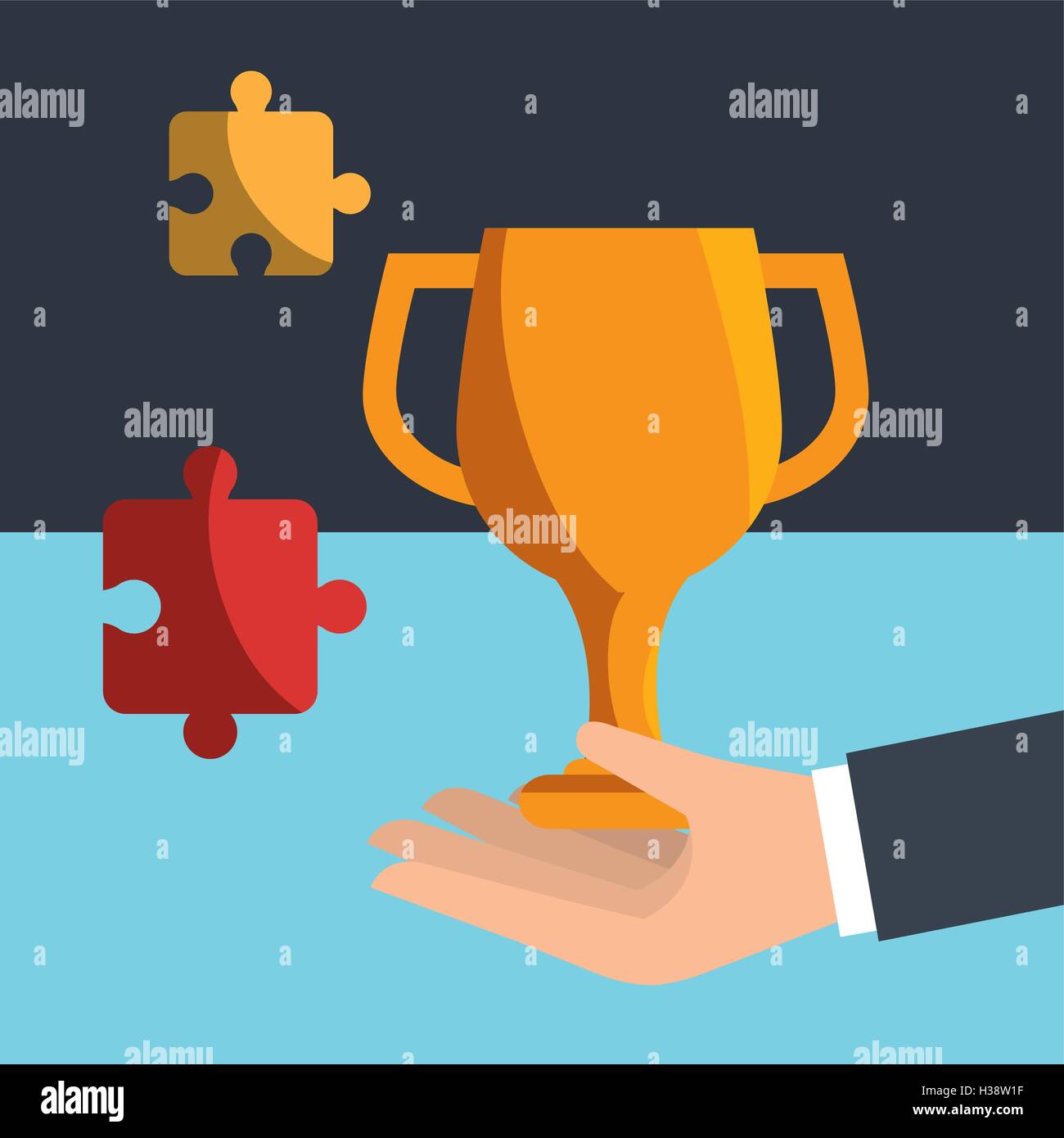 gold trophy icon Stock Vector Image & Art - Alamy