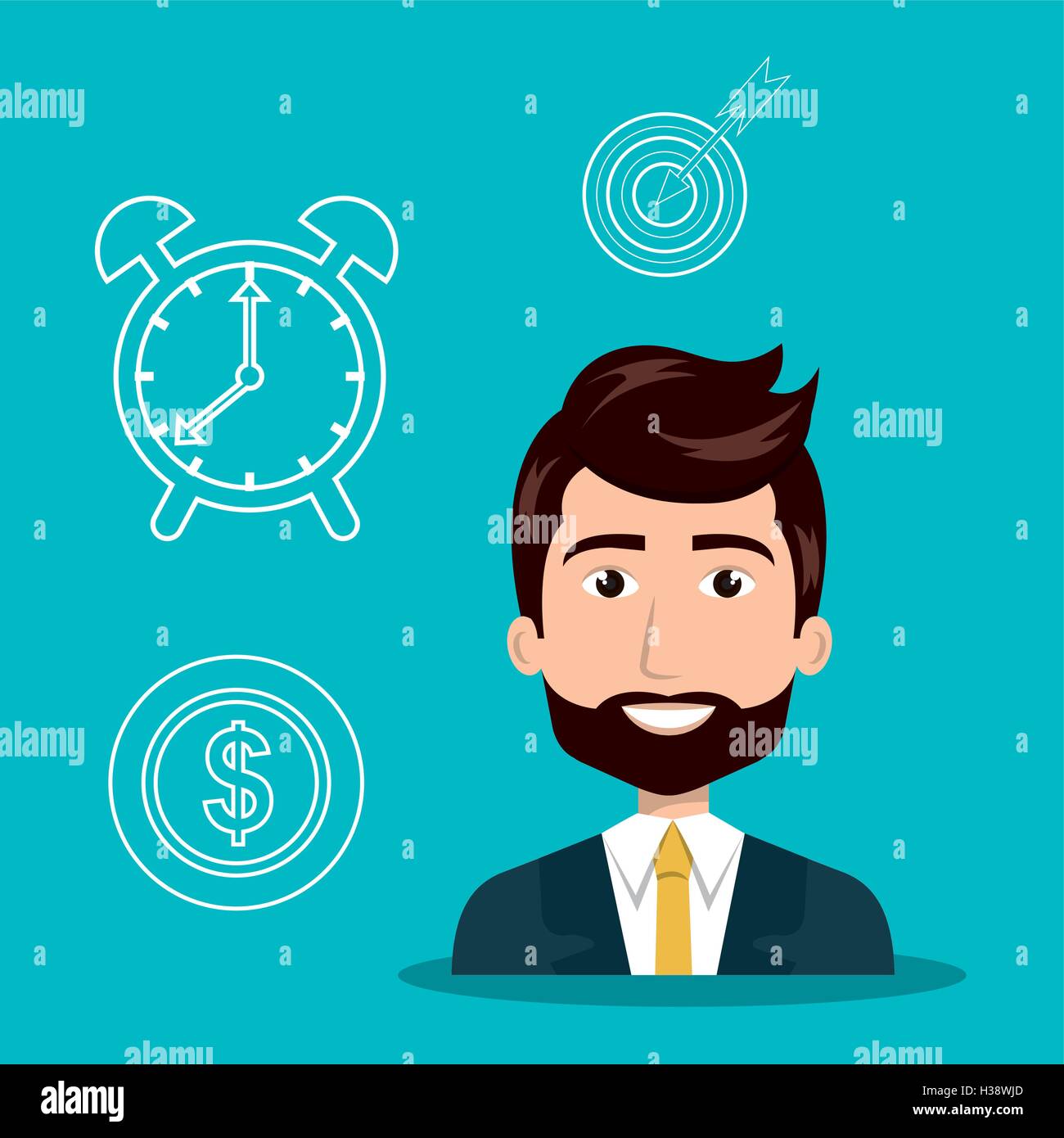 time management design Stock Vector Image & Art - Alamy