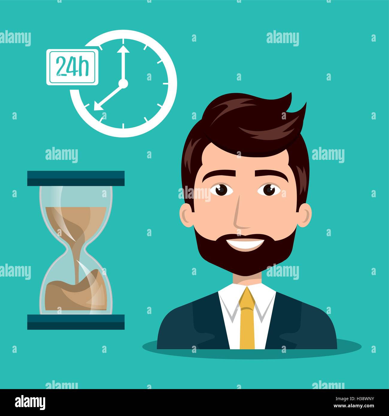 time management design Stock Vector Image & Art - Alamy