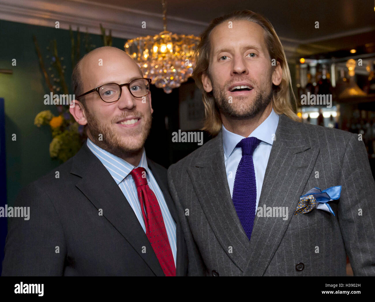 Carlo Carello (left) and Jake Parkinson-Smith attend the Serpentine ...