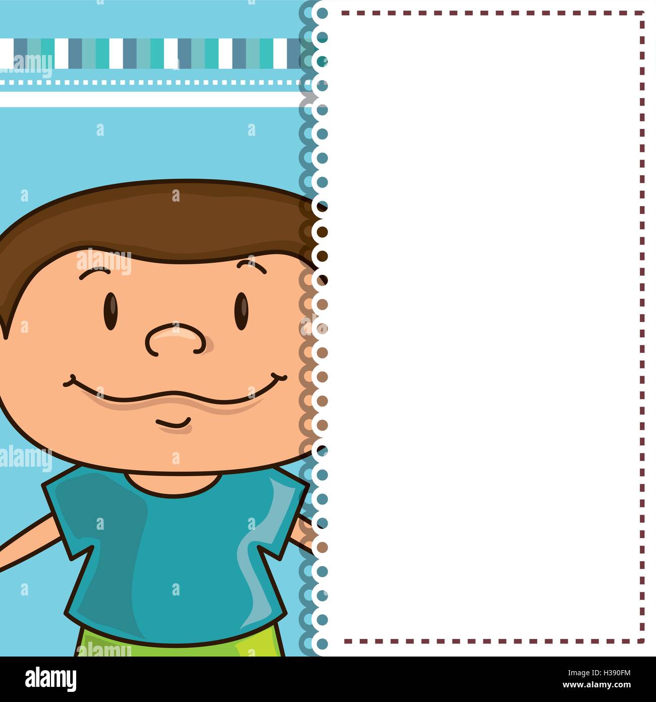 card with boy smiling Stock Vector Image & Art - Alamy