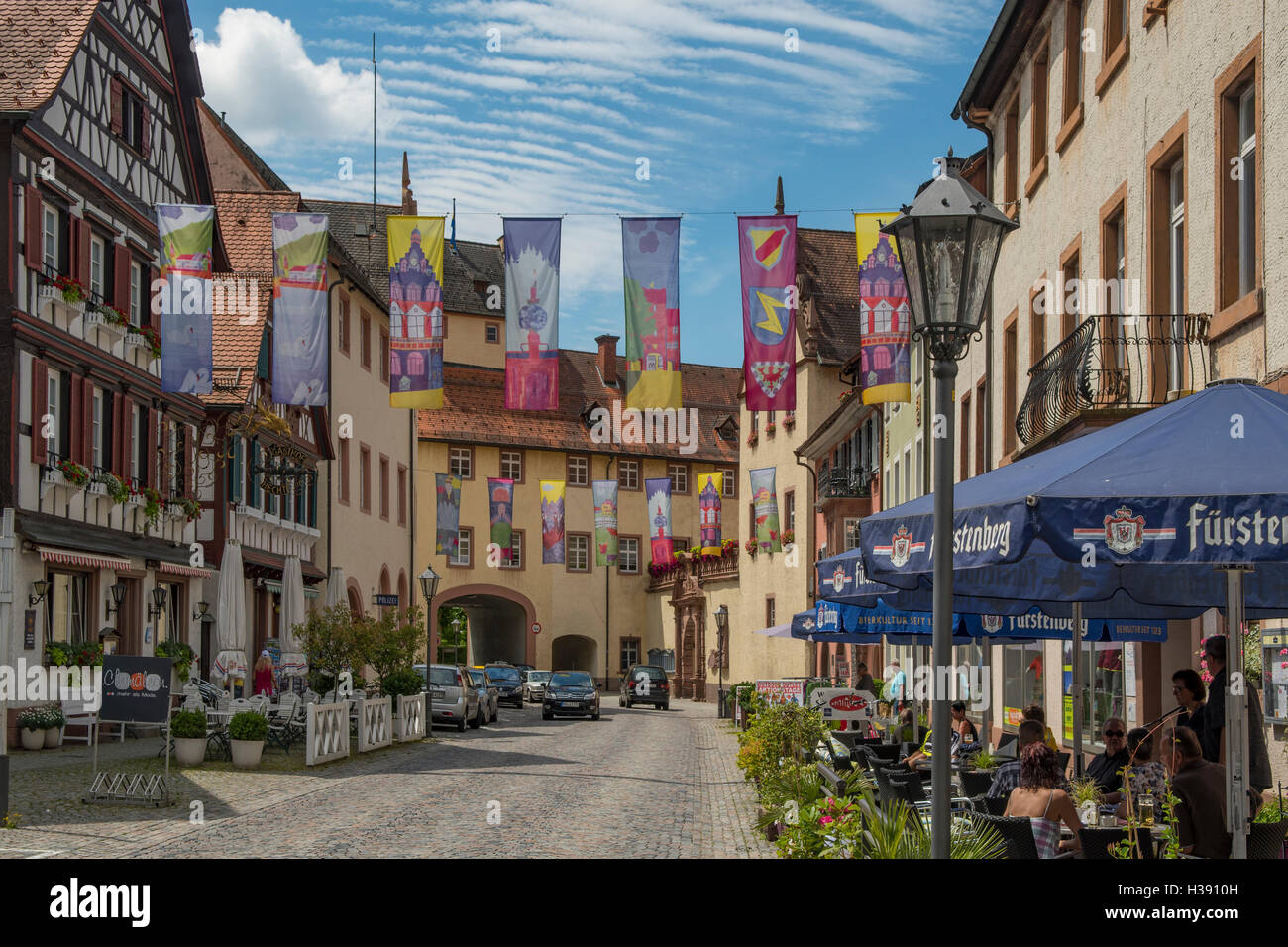 Hauptstrasse, Wolfach, Black Forest, Baden-Wurttemberg, Germany Stock ...