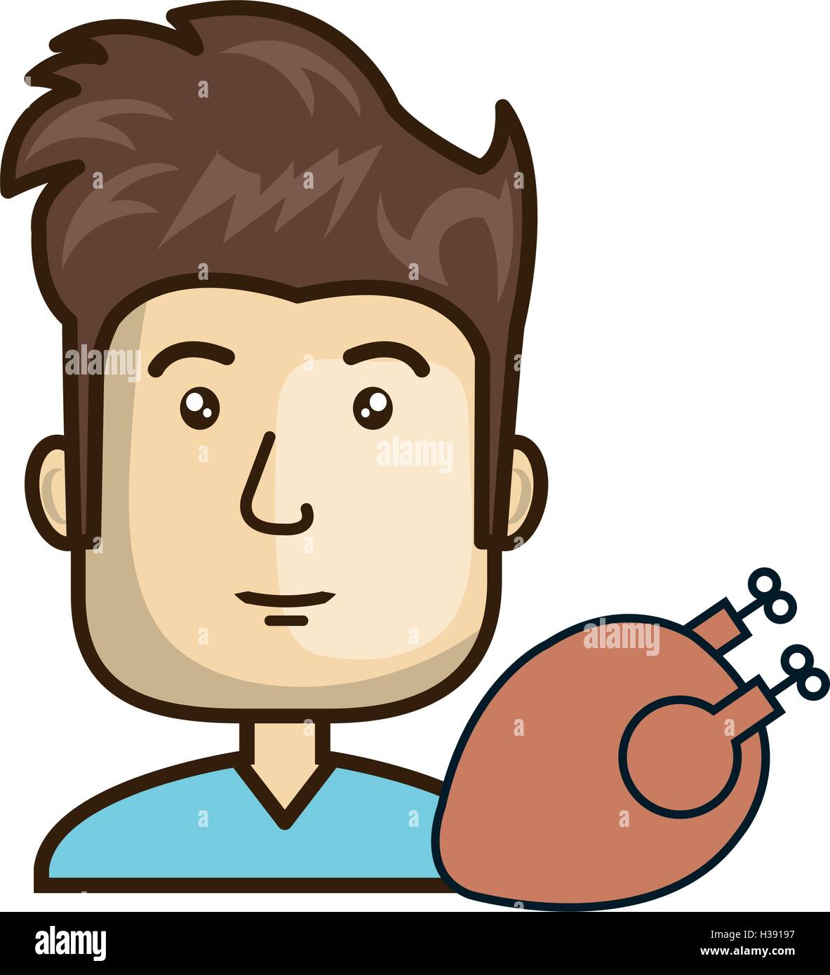 avatar man with food Stock Vector Image & Art - Alamy