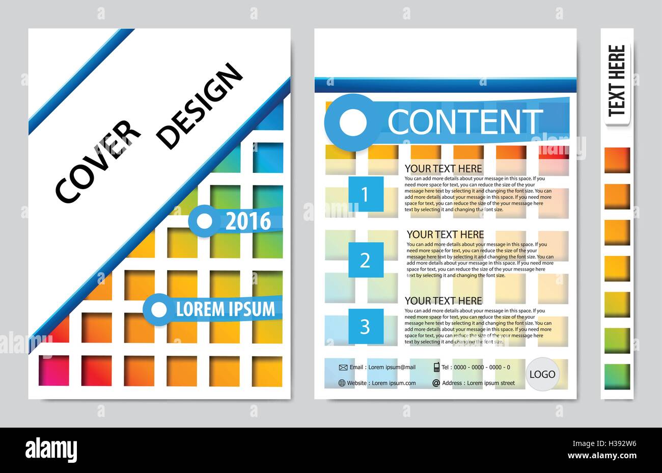 Cover book presentation layout design template background Stock Vector ...