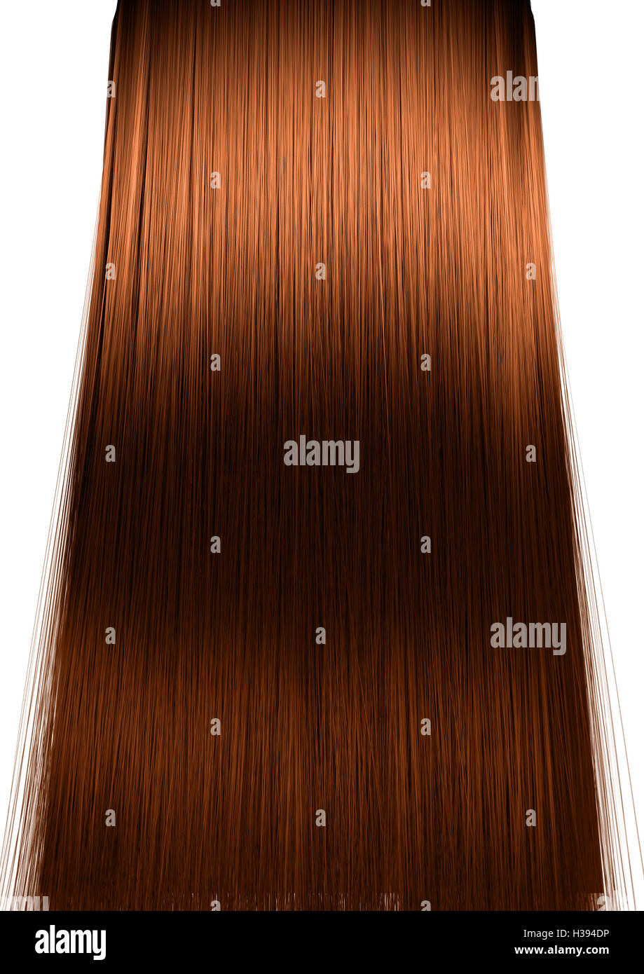 A 3D render of a perfect symmetrical view of a bunch of shiny straight ...