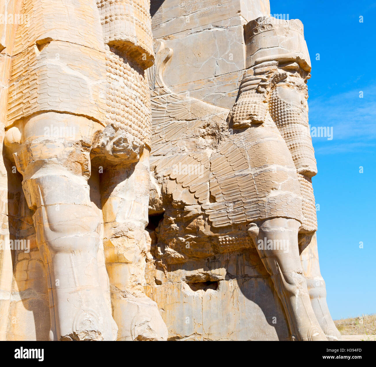 blur in iran persepolis the old ruins historical destination monuments ...
