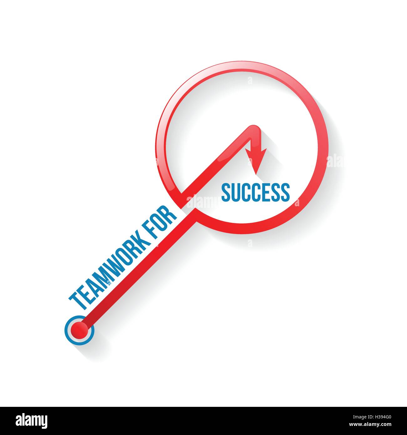 Teamwork for success key style for motivation business team. Vector ...