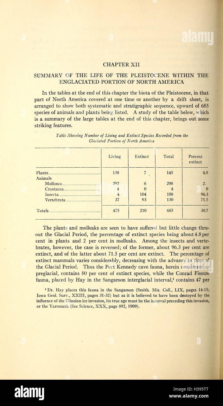 A detailed exploration of the Pleistocene or glacial period, covering ...