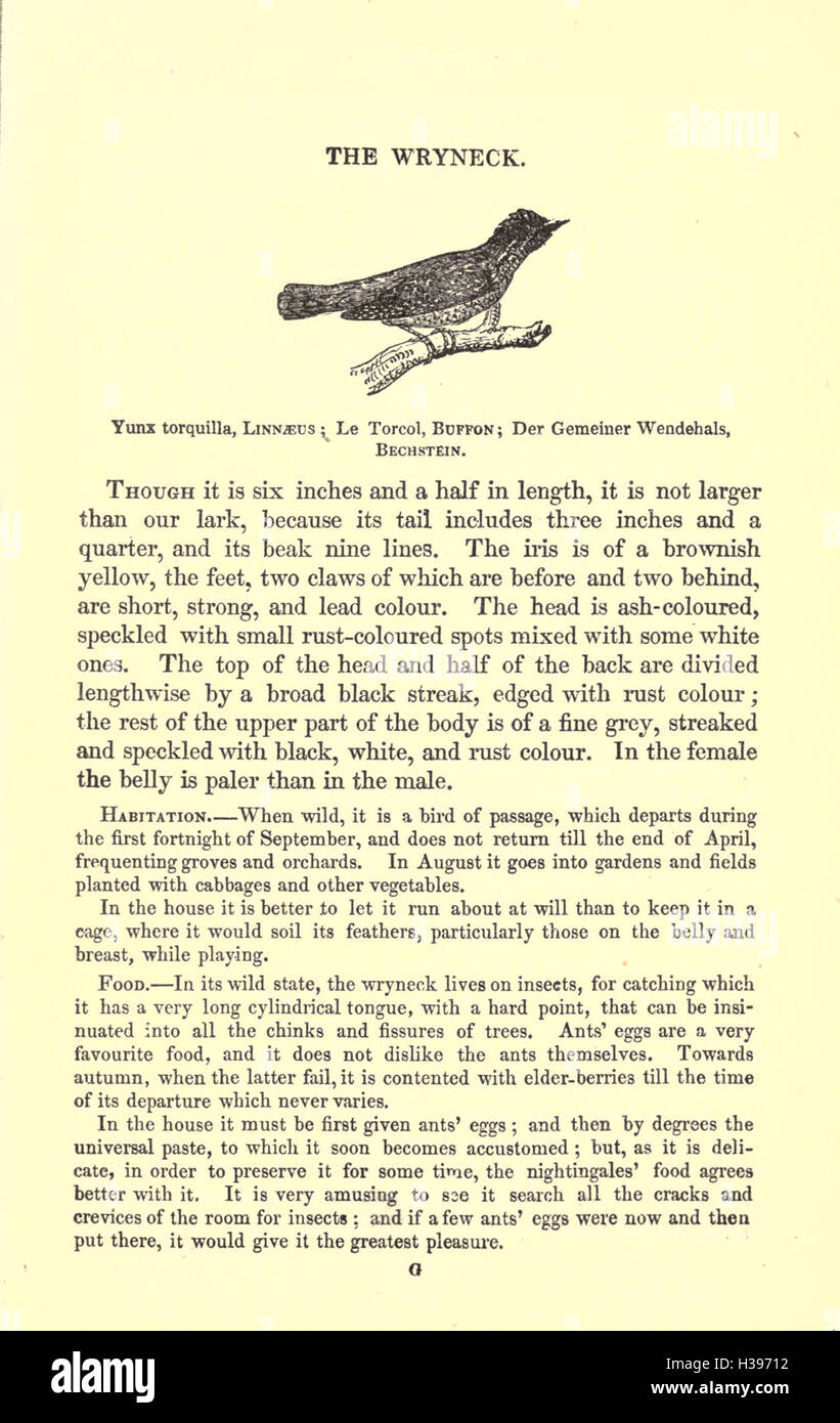 This work discusses the natural history of birds kept in captivity ...