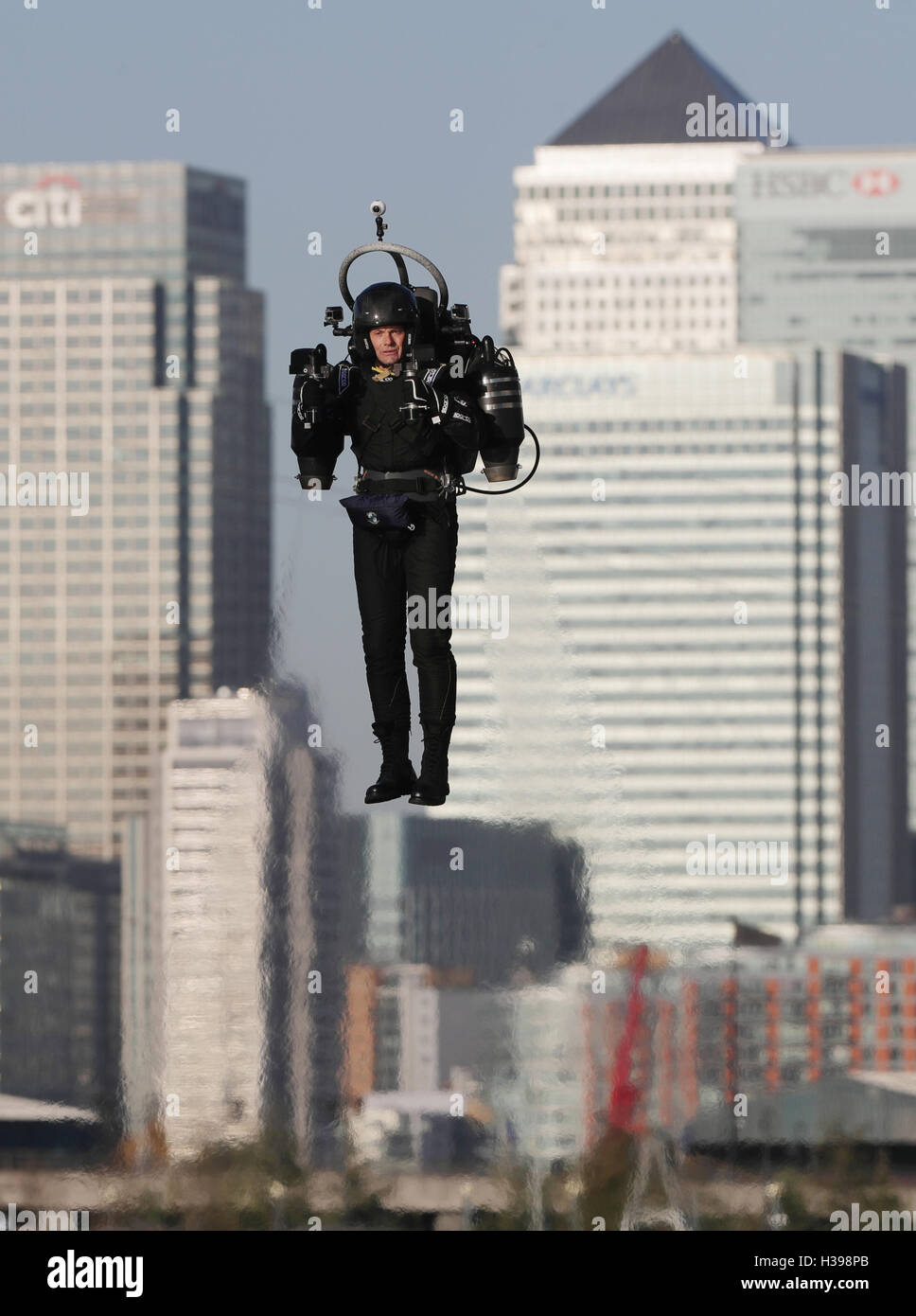 David Mayman pilots the JB-10 Jetpack flying machine over the Royal ...