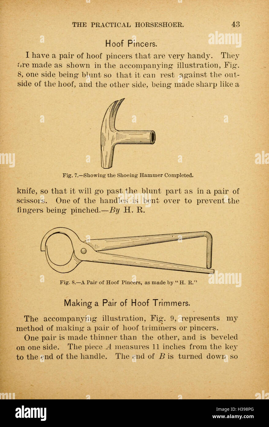 A practical guide to horseshoeing, detailing techniques for proper ...