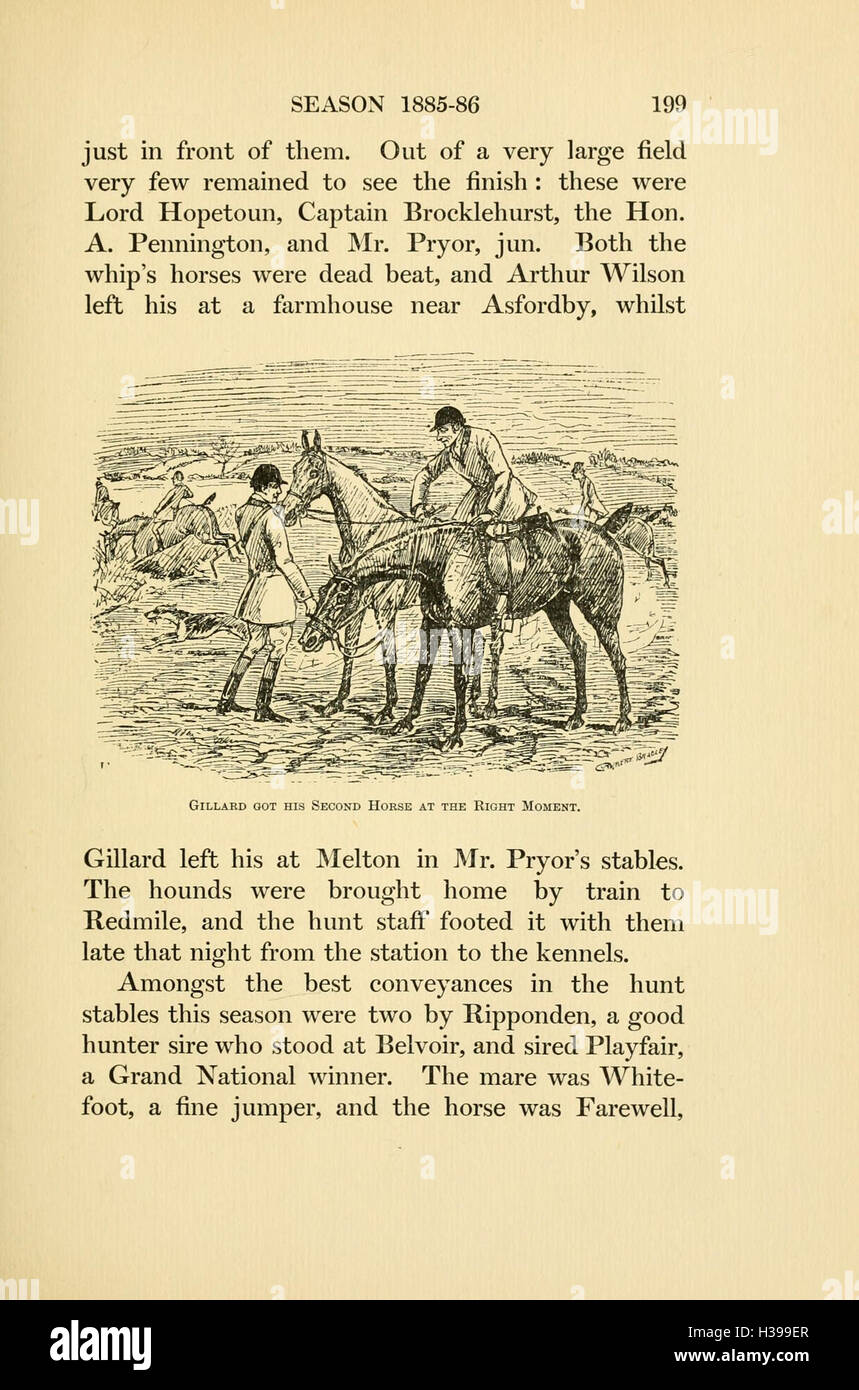 This page features Frank Gillard's personal recollections as a huntsman ...