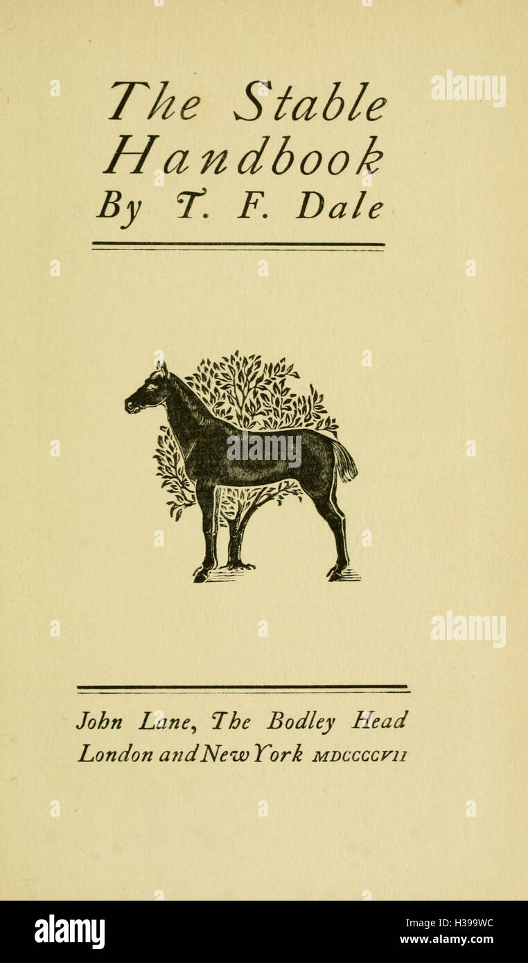 This handbook provides detailed instructions for stable management ...