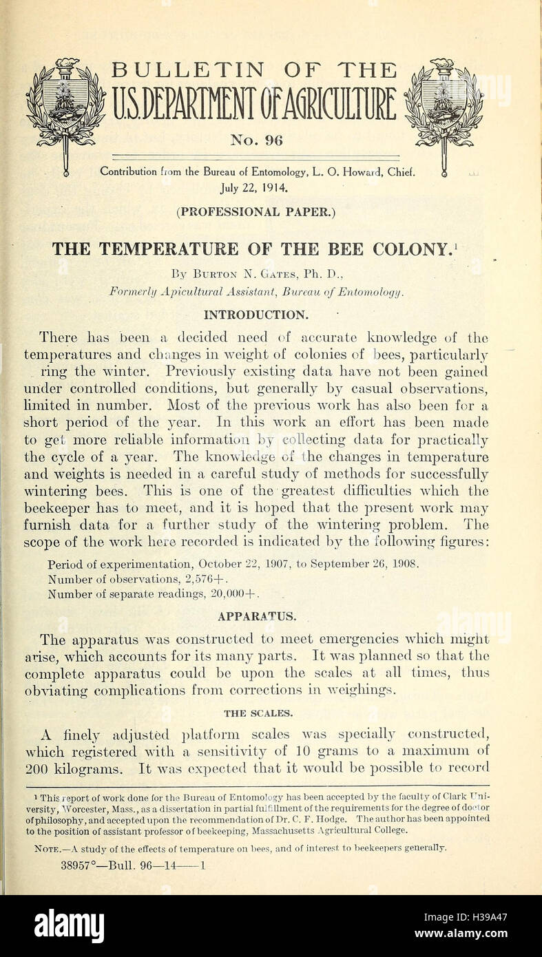 This study explores the temperature regulation within a bee colony ...