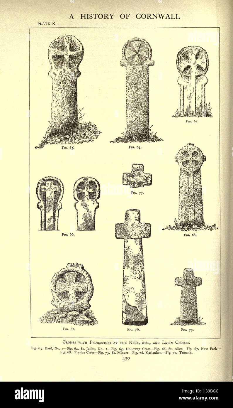 The Victoria history of the county of Cornwall BHL221 Stock Photo - Alamy