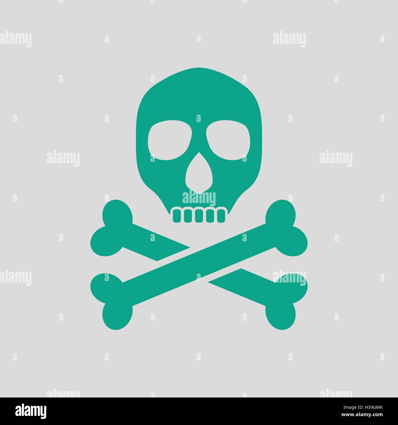 Poison sign icon. Gray background with green. Vector illustration Stock ...
