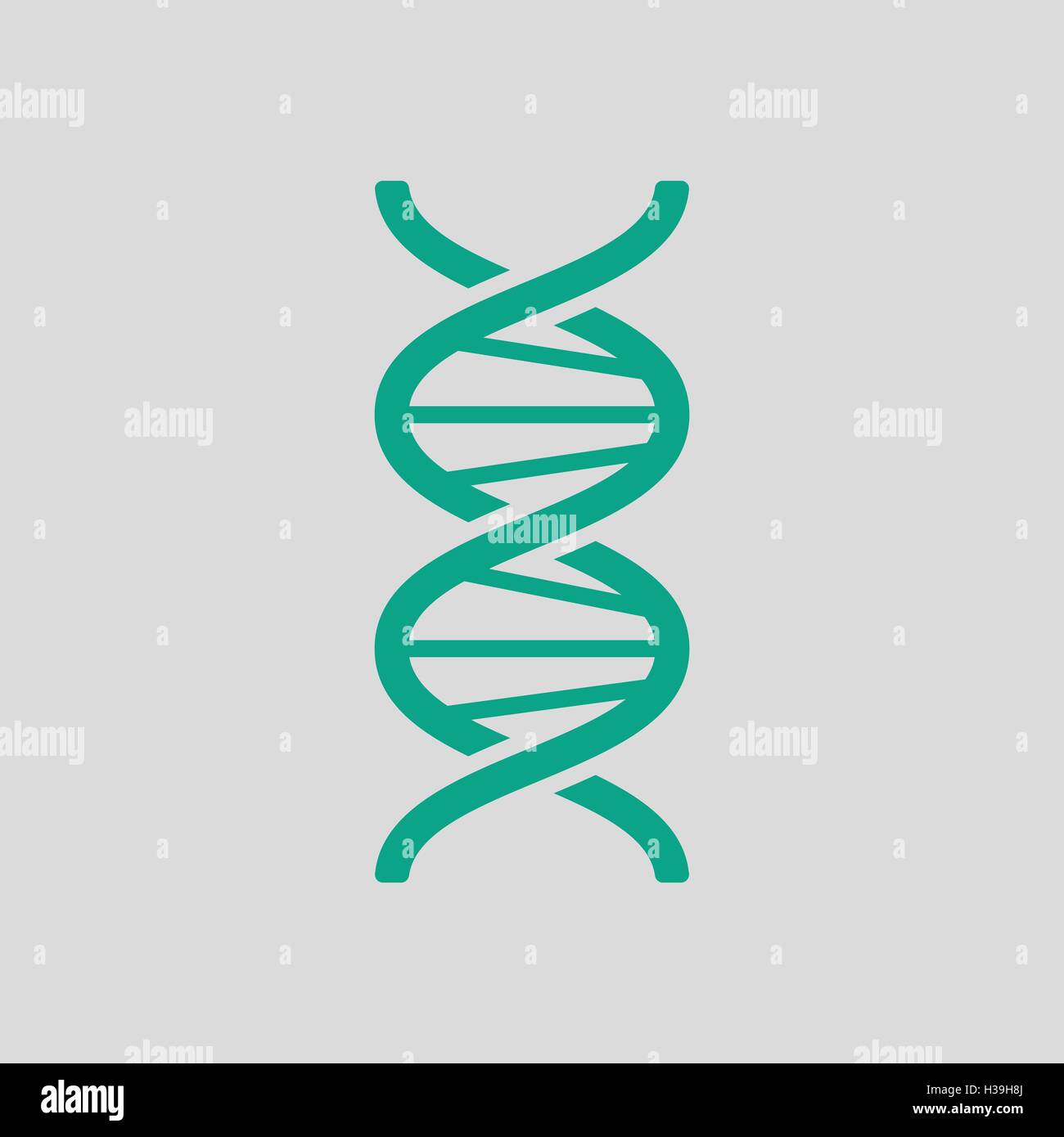 DNA icon. Gray background with green. Vector illustration Stock Vector ...