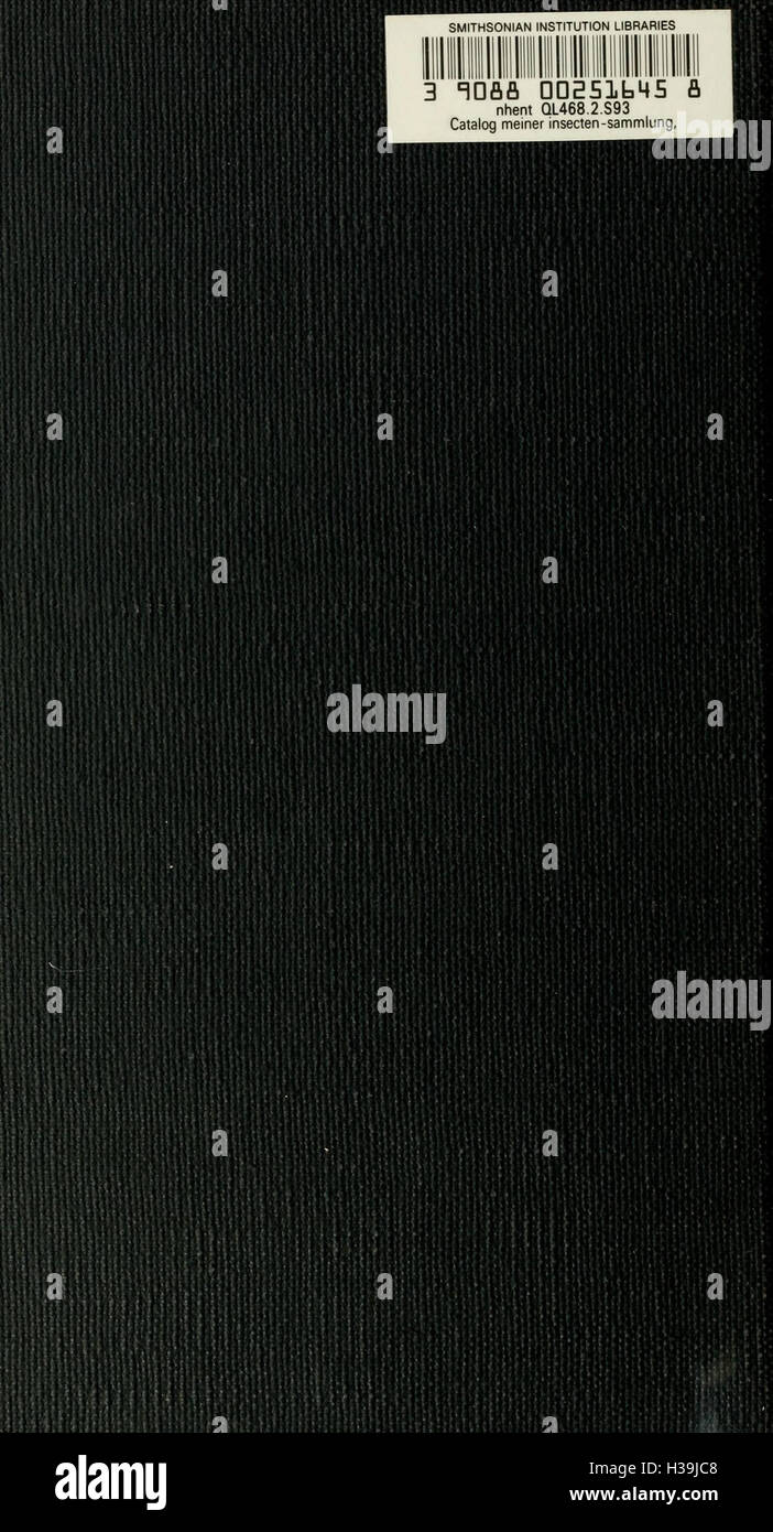 This catalog lists a comprehensive collection of insects, providing ...