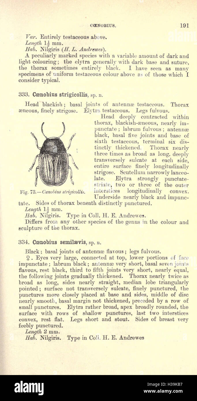 This work provides a detailed study of Coleoptera, the order of beetles ...