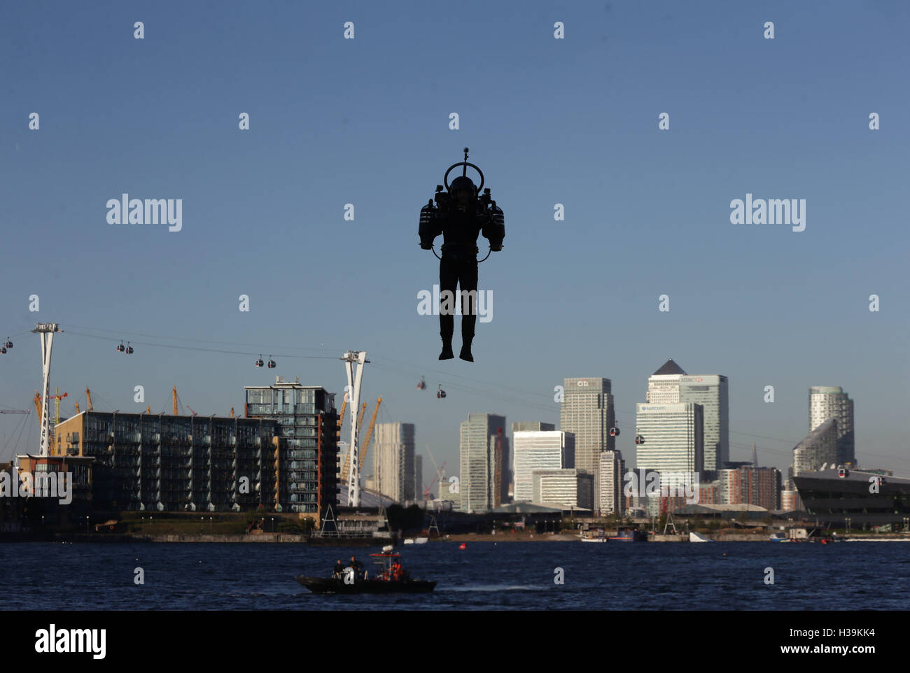 David Mayman pilots the JB-10 Jetpack flying machine over the Royal ...