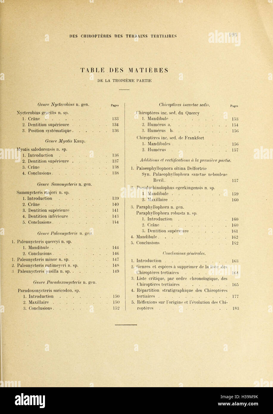 This work discusses the study of Chiroptera (bats) in tertiary terrains ...