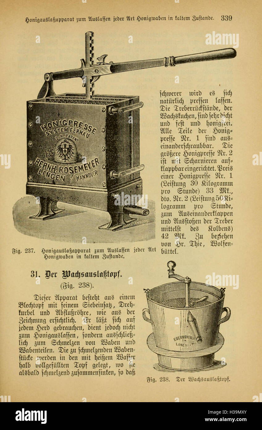 This German text, 'Das Buch von der Biene' (The Book of the Bee ...