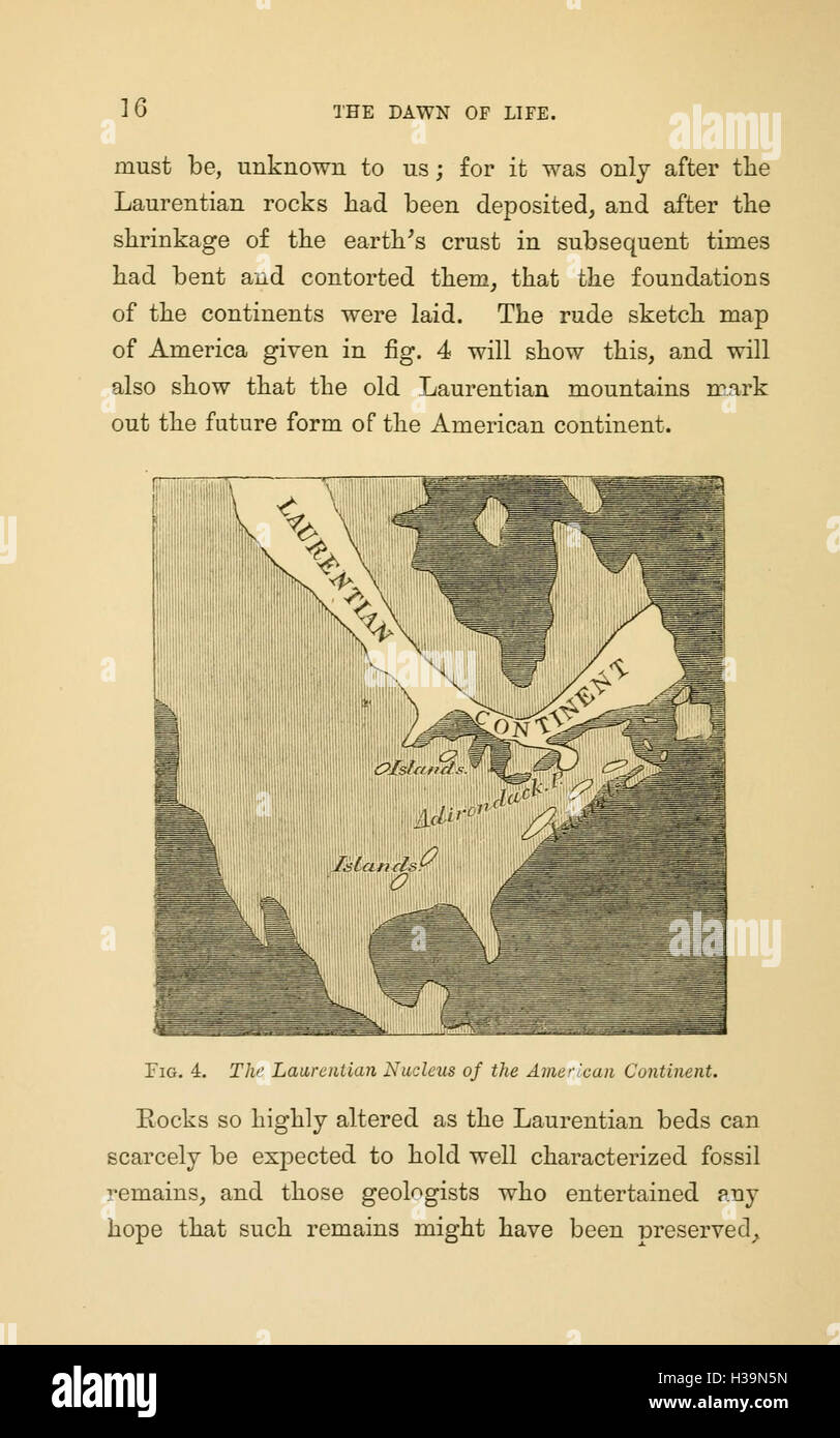 This page illustrates the early stages of life on Earth, depicting ...