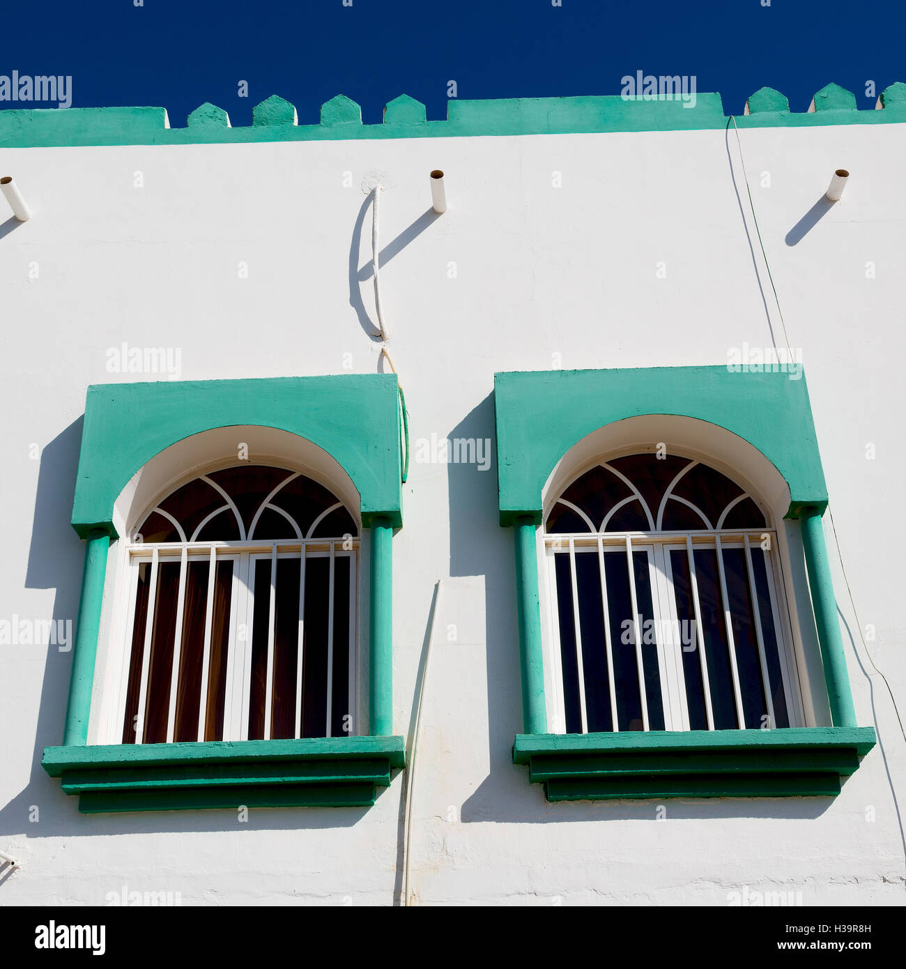 in oman the old ornate window for the mosque Stock Photo - Alamy