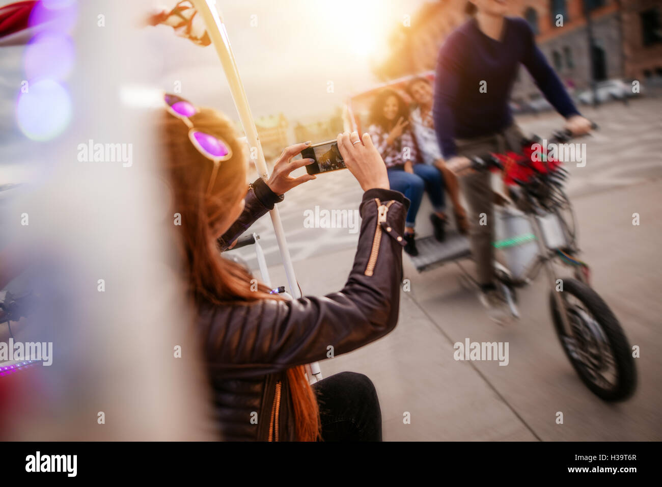 Girls Riding Rickshaw High Resolution Stock Photography and Images - Alamy