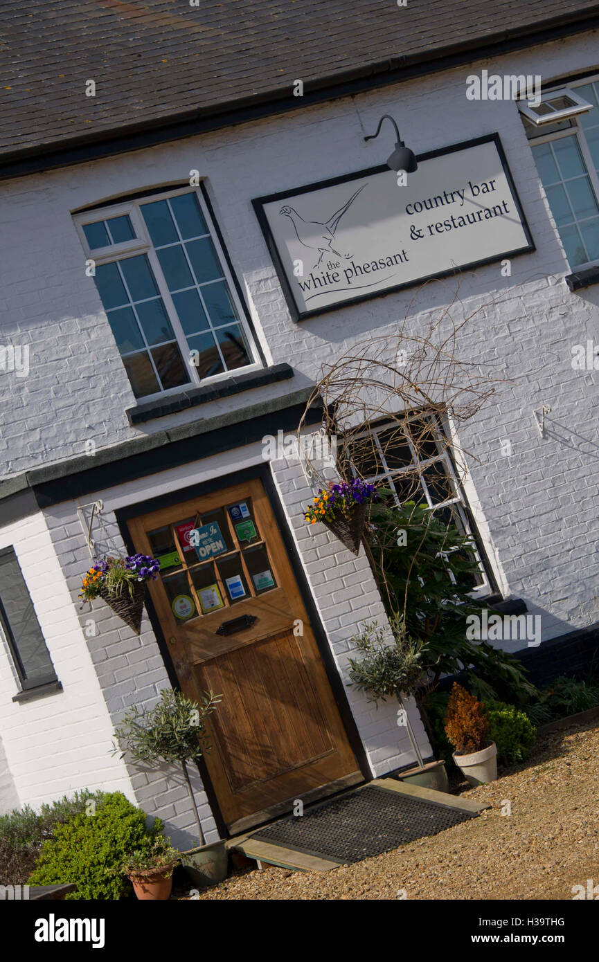 White Pheasant Restaurant, Forham, Nr.Ely, Cambridgeshire, UK Stock ...