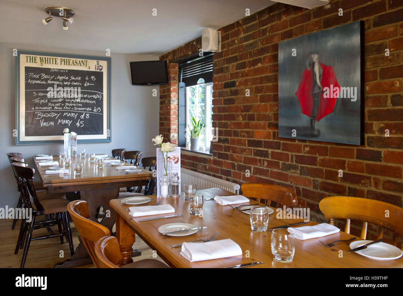 White Pheasant Restaurant, Forham, Nr.Ely, Cambridgeshire, UK Stock ...