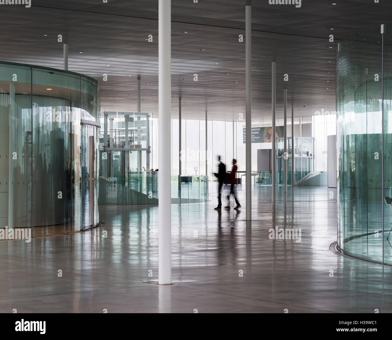 View through Le Hall D'Accueil. Musee Du Louvre, Lens, Lens, France ...
