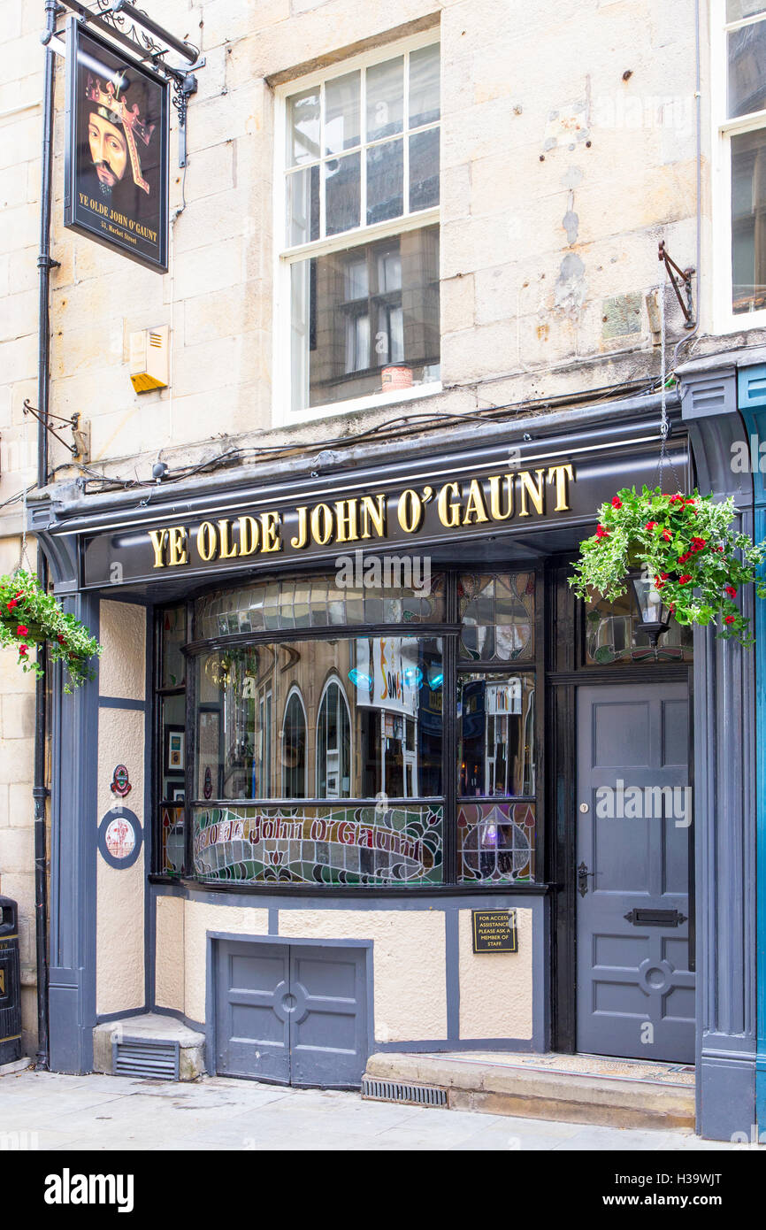 Ye Olde Jon O' Gaunt pub in Lancaster UK Stock Photo - Alamy