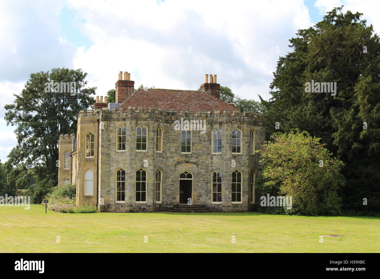 the house at Bayham Abbey Stock Photo - Alamy