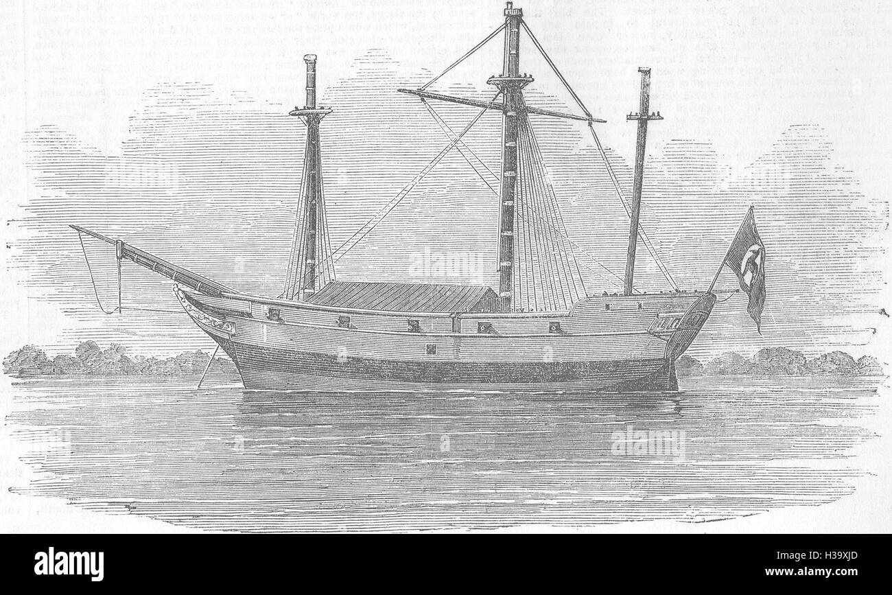 BURMA Talien soldier 1852. Illustrated London News Stock Photo - Alamy