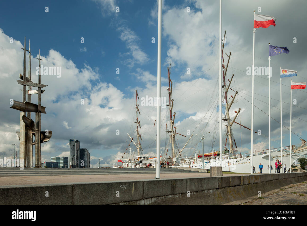 Flag of gdynia hi-res stock photography and images - Alamy