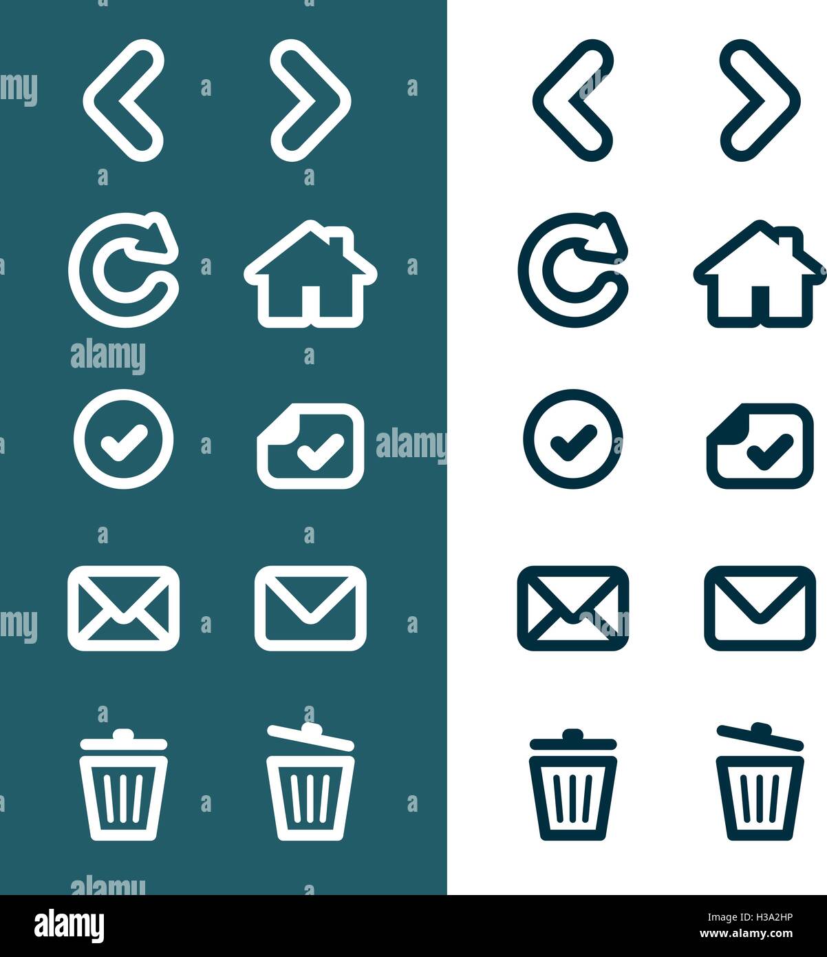 App Icon Set Stock Vector Image & Art - Alamy