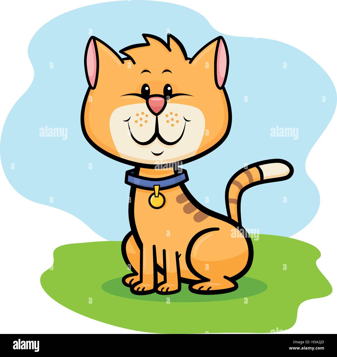 Cat Cartoon illustration of cute cat Stock Vector Image & Art - Alamy