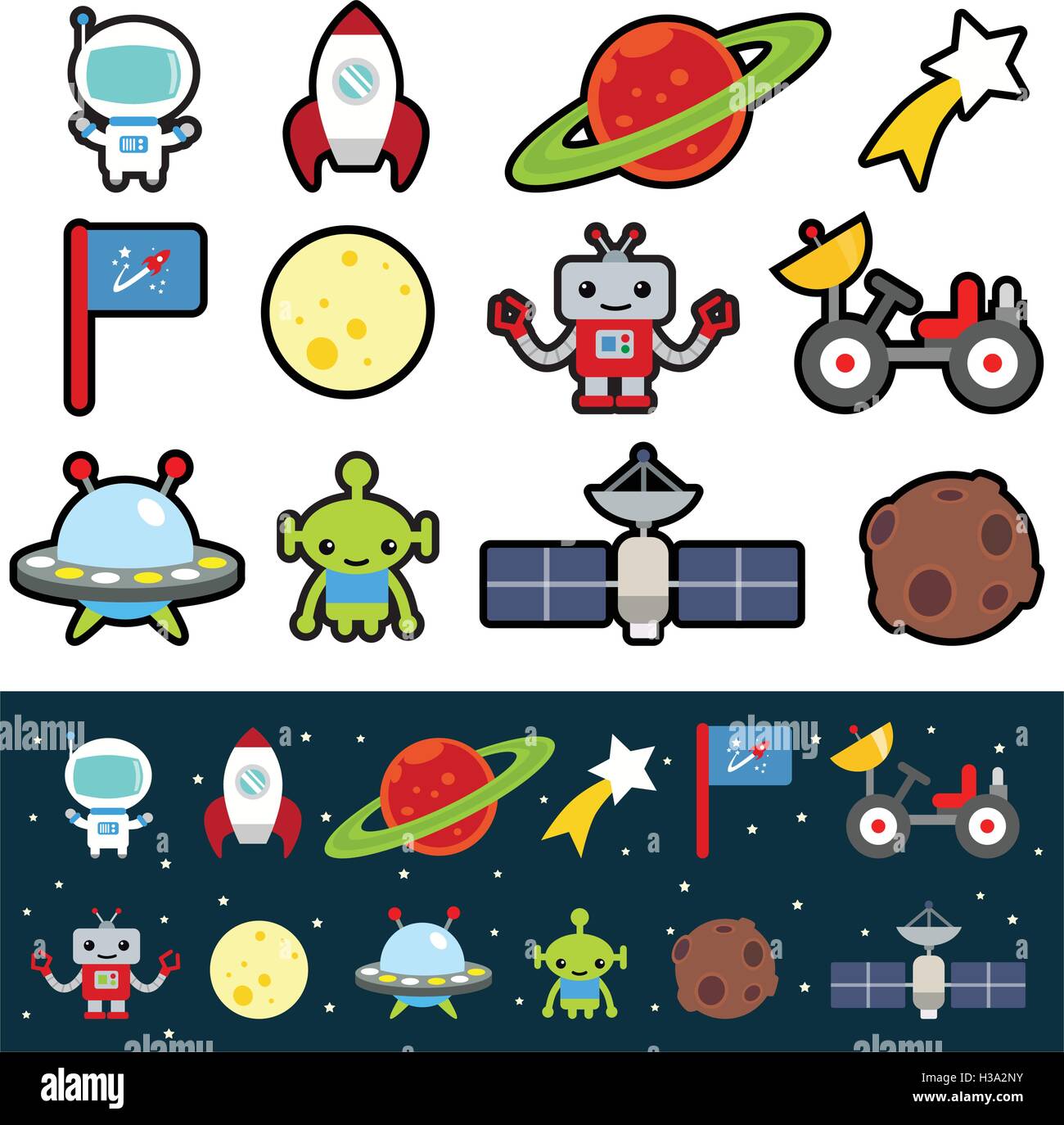 Asteroid space retro Stock Vector Images - Alamy