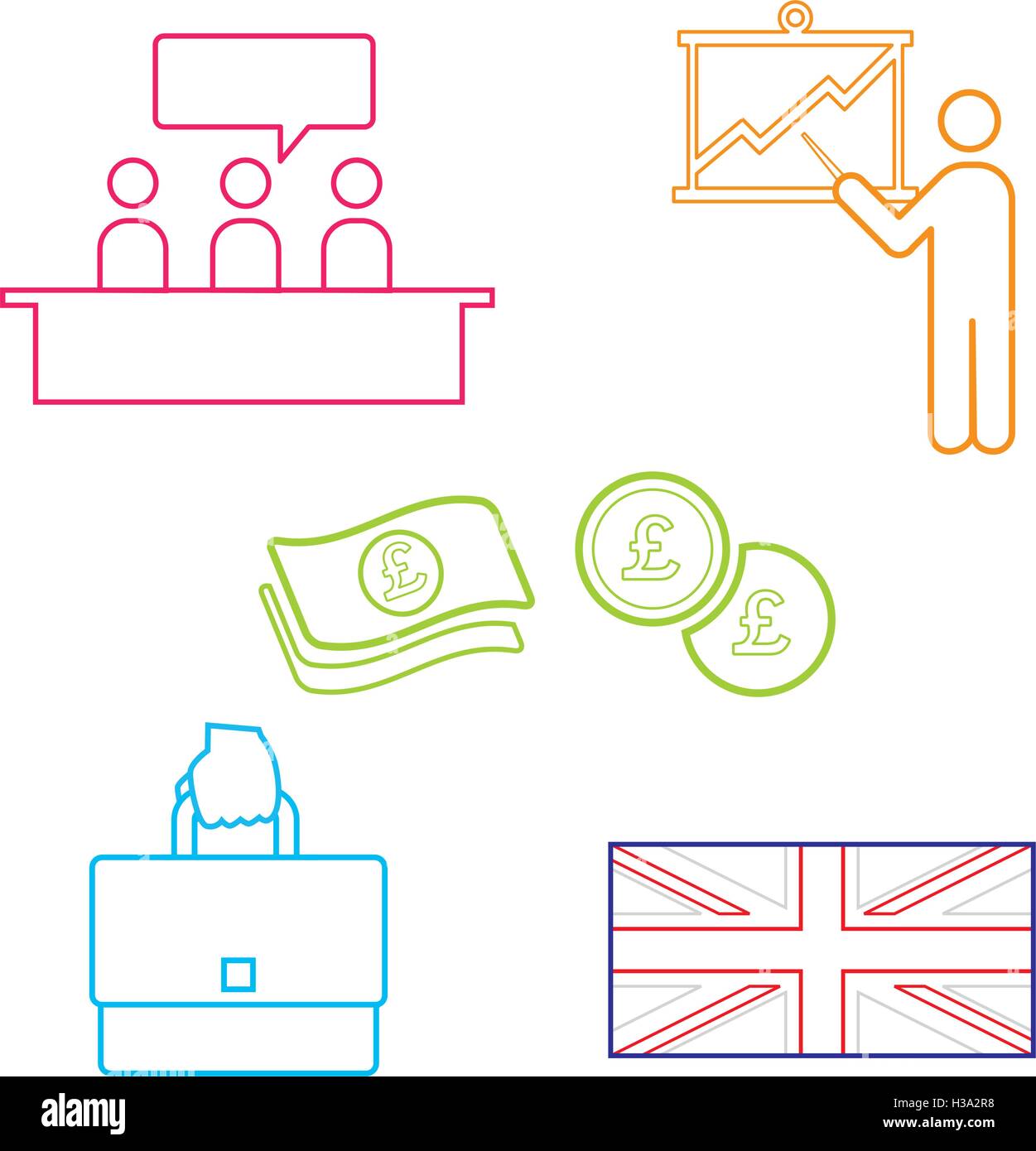 Bank workers uk Stock Vector Images - Alamy